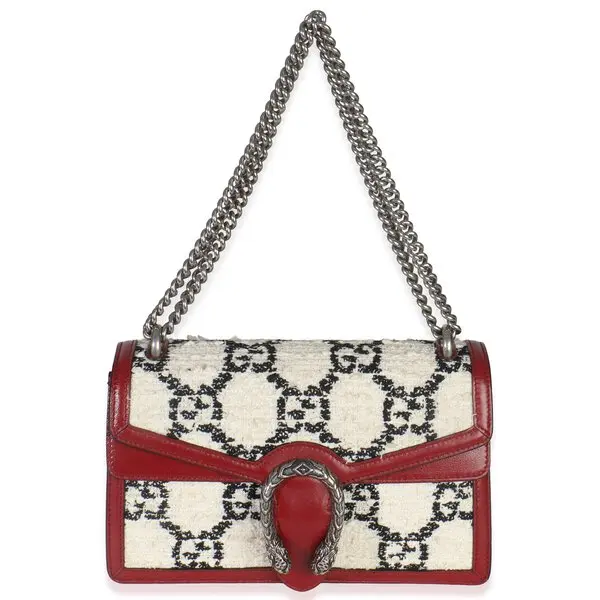 Gucci Gg Tweed Monogram Small Dionysus Bag - Multicolor