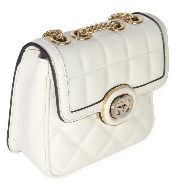 Gucci Quilted Calfskin Deco Chain Bag