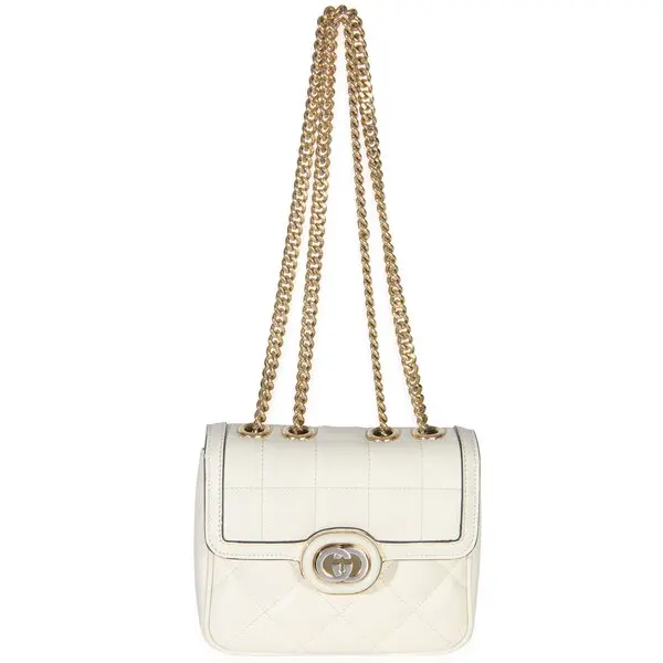 Gucci Quilted Calfskin Deco Chain Bag