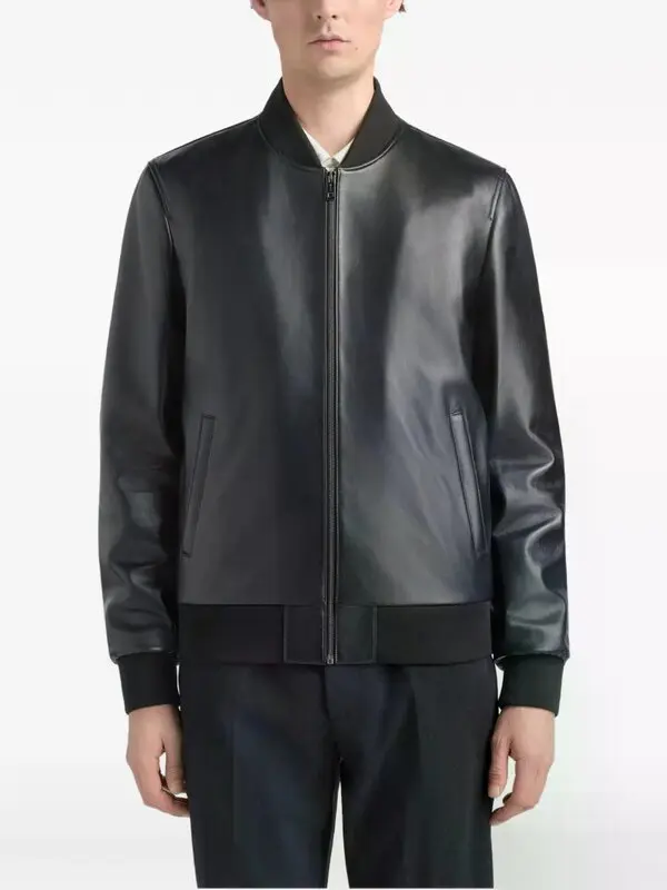 Bally Leather Bomber Jacket