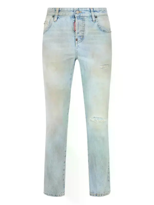 Dsquared2 Light Wash Distressed Trousers