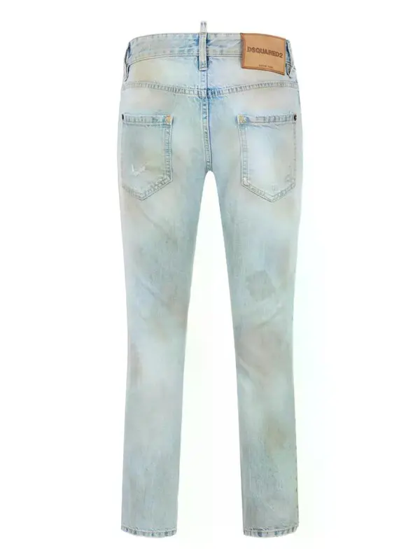 Dsquared2 Light Wash Distressed Trousers