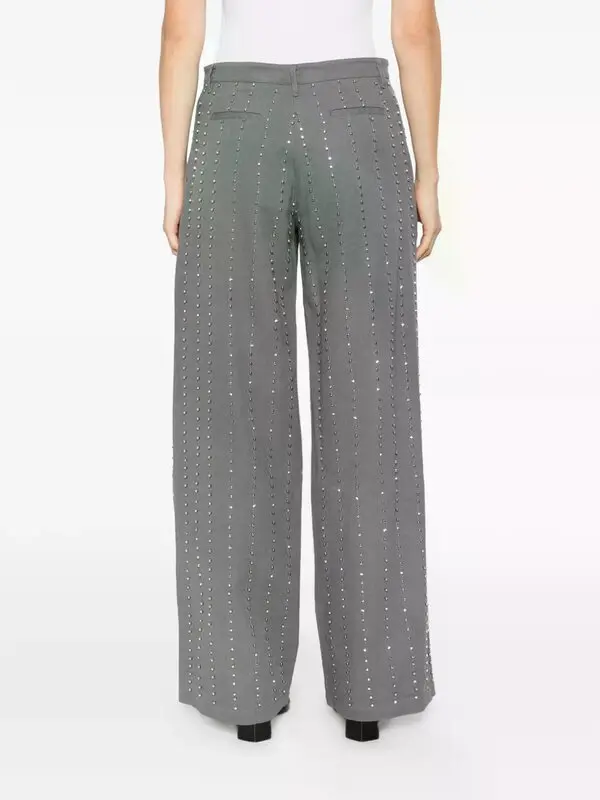 Pinko Penny Embellished Trousers - Grey