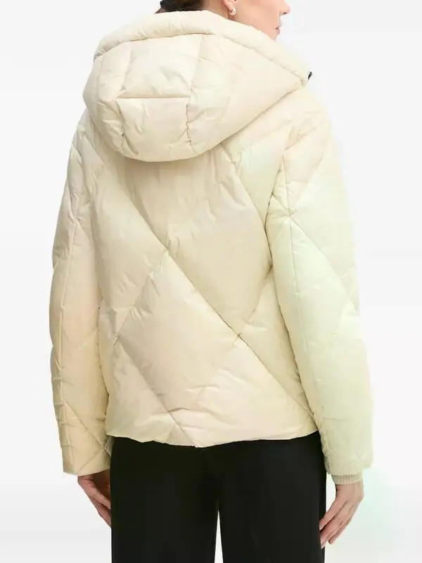 BLAUER. Quilted Hooded Jacket - Neutrals
