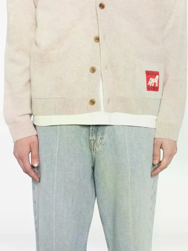 Maison Kitsuné Logo-patch Cardigan
