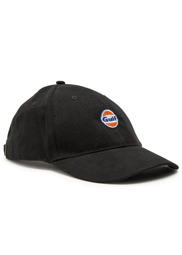 AN-Y1 Gulf Embroidered Canvas Cap - Black