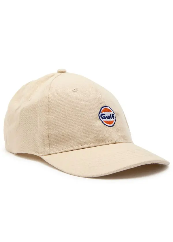 AN-Y1 Gulf Embroidered Canvas Cap - Ecru