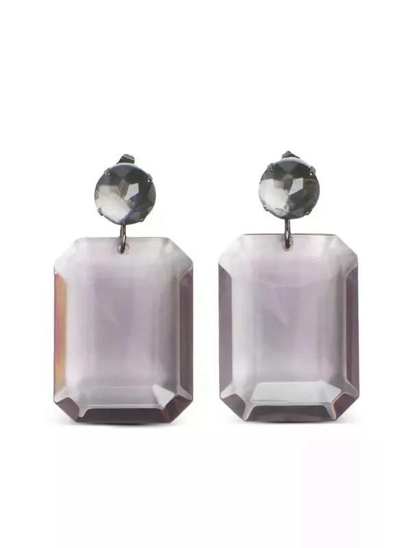 Fabiana Filippi Rectangle Drop Earrings - Purple
