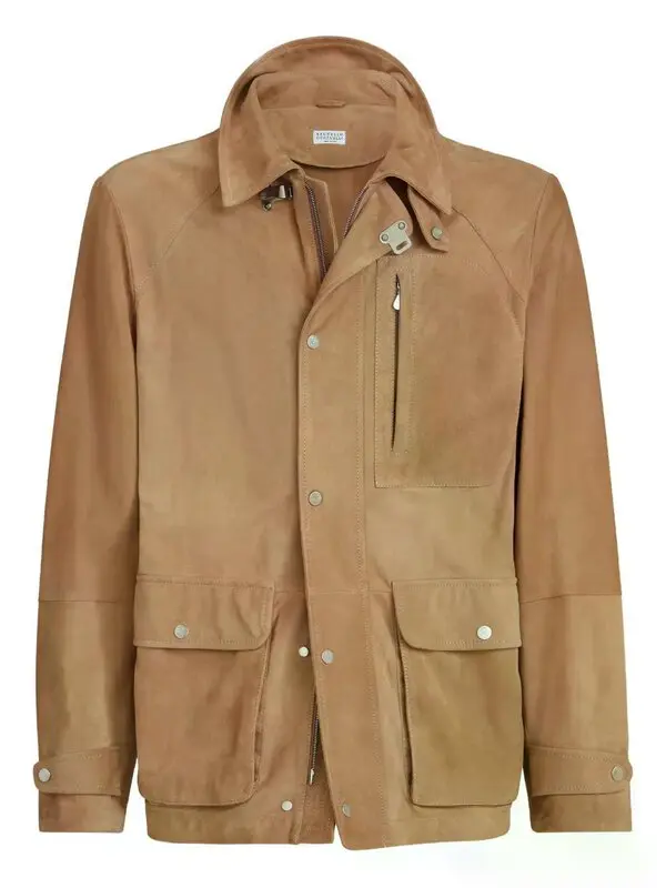 Brunello Cucinelli Suede Jacket - Brown