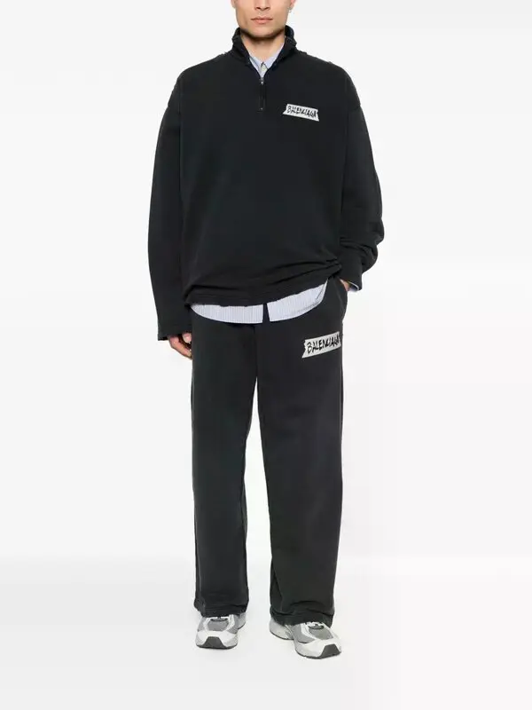 Balenciaga Zipped Sweatshirt With Distressed Details