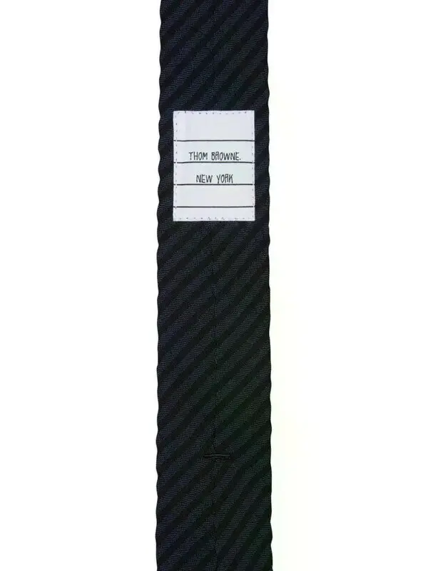 Thom Browne Seersucker Wool Neck Tie