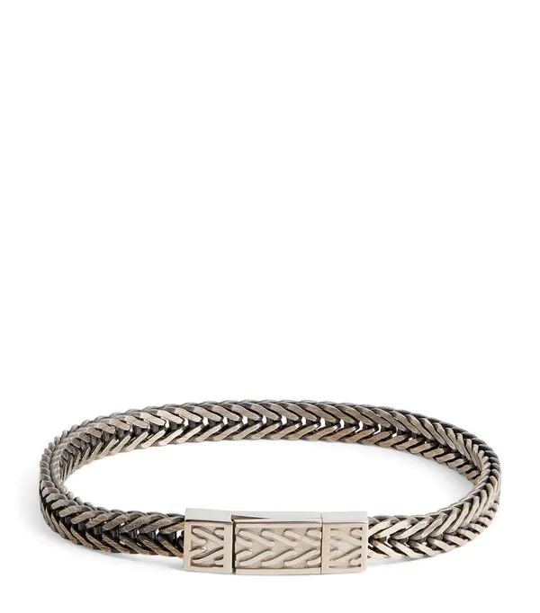 Tateossian Sterling Herringbone Chain Bracelet - Silver