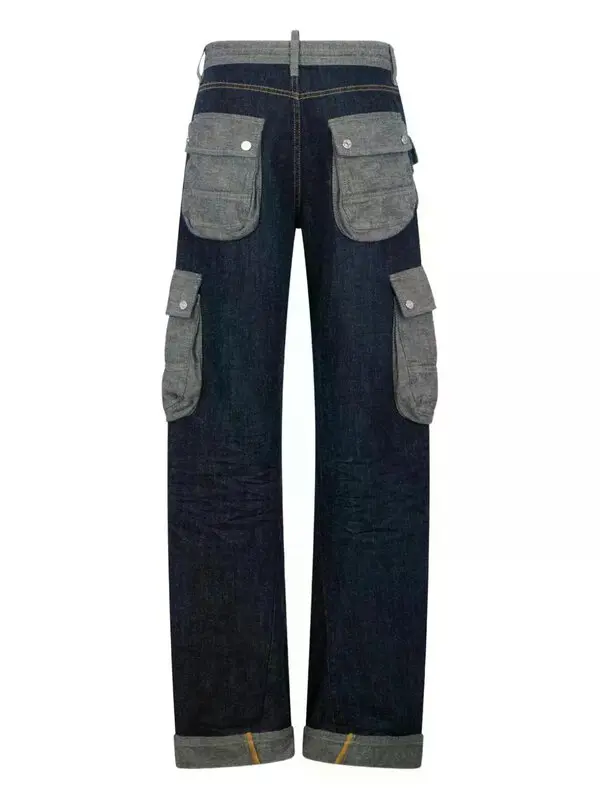 Dsquared2 Dark Wash Jeans With Pouch Detail
