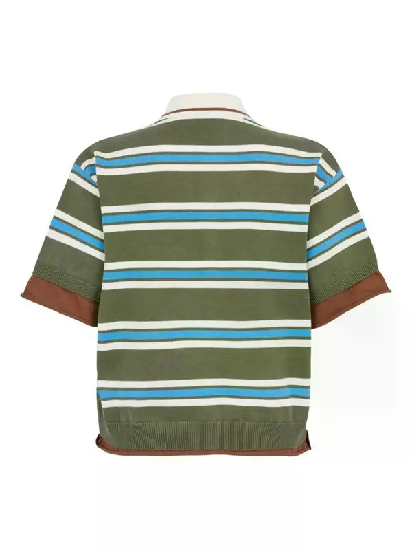 Dsquared2 Striped Knit Polo Shirt