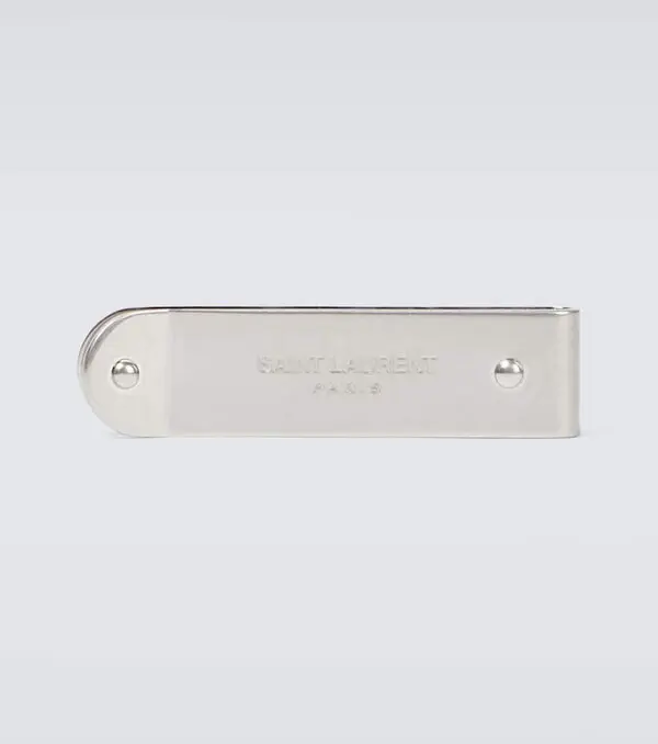 Saint Laurent Metal Money Clip - Silver