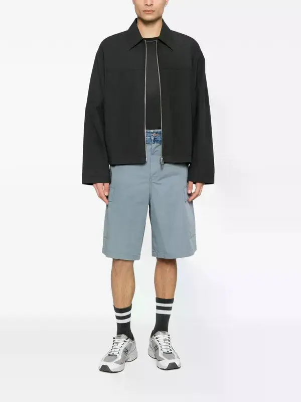MAISON MARGIELA Denim-panel Cargo Shorts - Blue