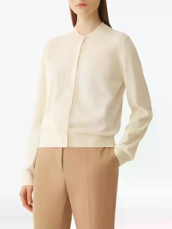 Fabiana Filippi Long-sleeves Buttoned Cardigan - Neutrals
