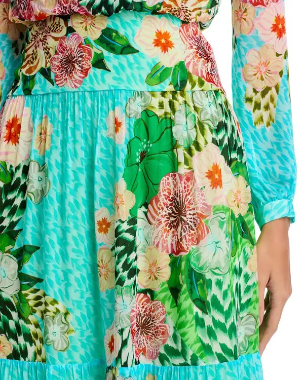 Saloni Isabel Printed Midi Dress