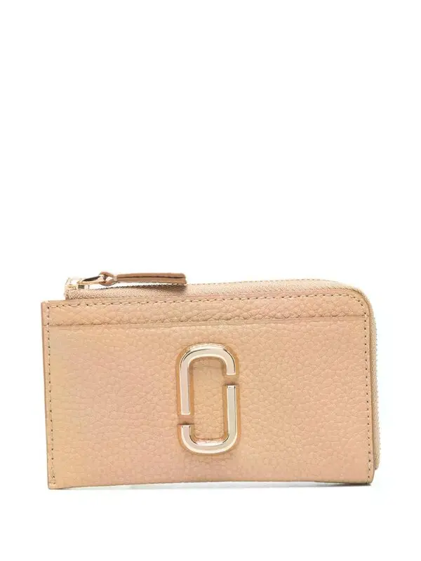 Marc Jacobs Logo-detail Zip-fastening Wallet - Neutrals