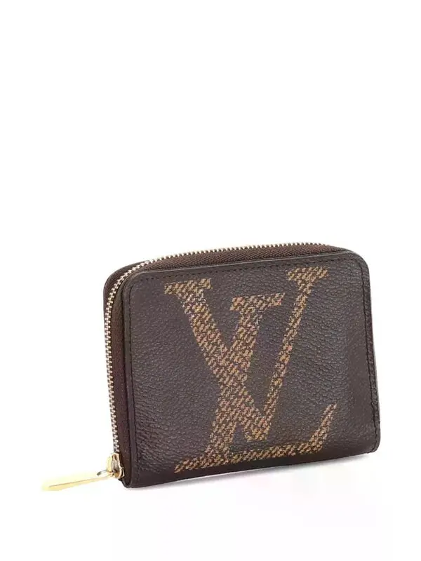 LOUIS VUITTON Zippy Coin Purse Reverse Monogram Giant Pouch - Brown