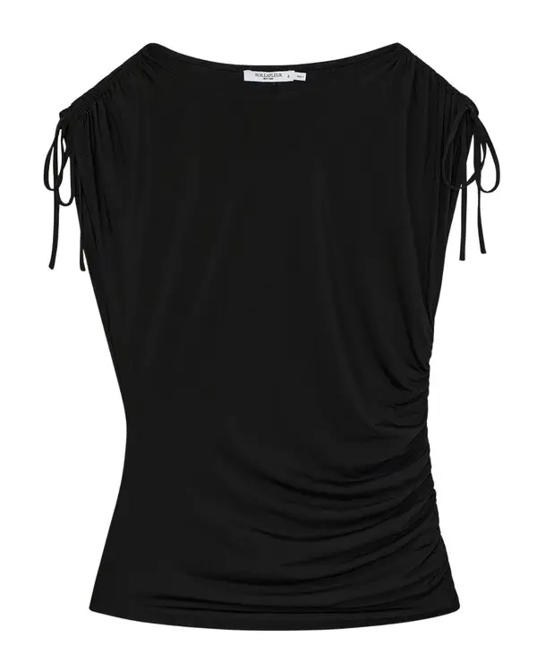 M.M.LAFLEUR Dotty Light Jersey Top - Black