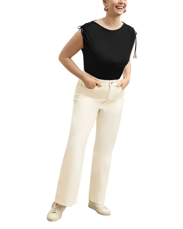 M.M.LAFLEUR Dotty Light Jersey Top - Black