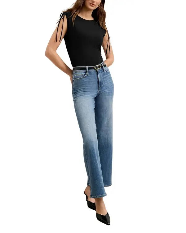 M.M.LAFLEUR Dotty Light Jersey Top - Black