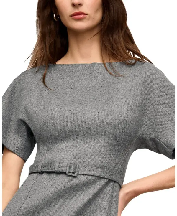 M.M.LAFLEUR Meredith Slub Tweed Dress