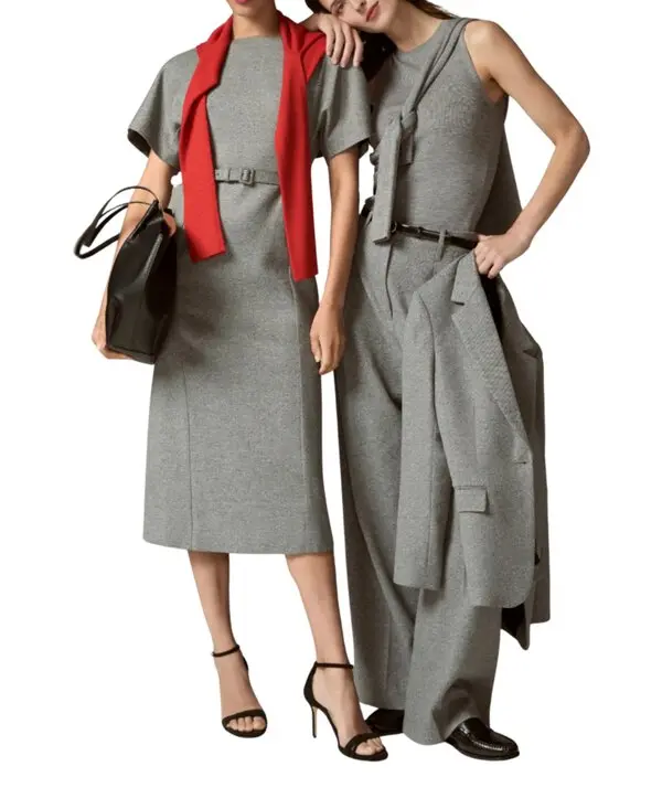 M.M.LAFLEUR Meredith Slub Tweed Dress