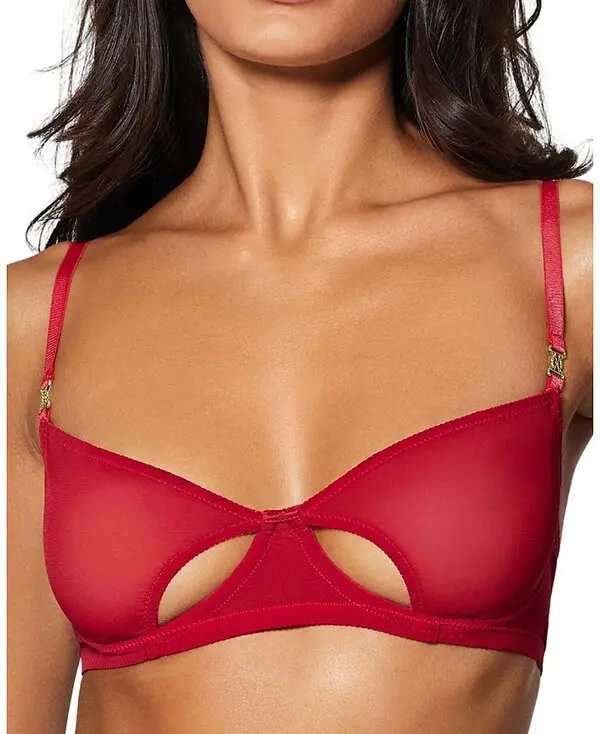 Kiki De Montparnasse Brienne Balconette Bra - Red