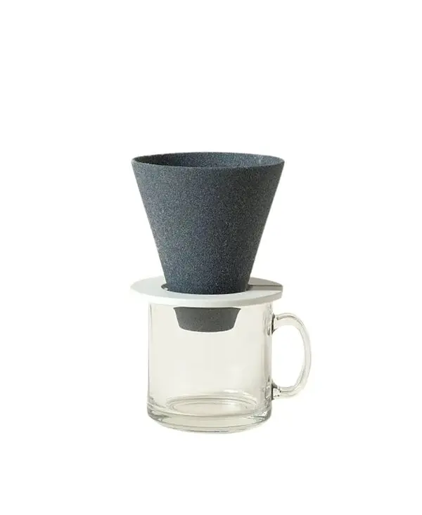 UNCOMMON GOODS Japanese Ceramic Coffee Filter Cerapotta - Gray