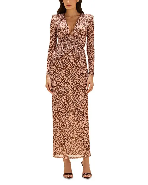 PatBO Panthera Tulle Maxi Dress