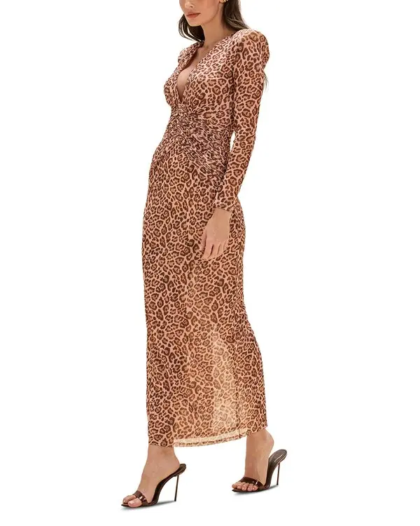 PatBO Panthera Tulle Maxi Dress