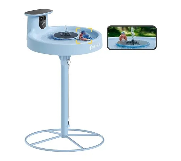 BIRDFY Bird Bath Pro Ai With Camera Solar Power Ed - One-color