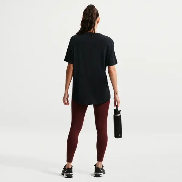 Nike Relaxed Dri-fit Short-sleeve Top - Black