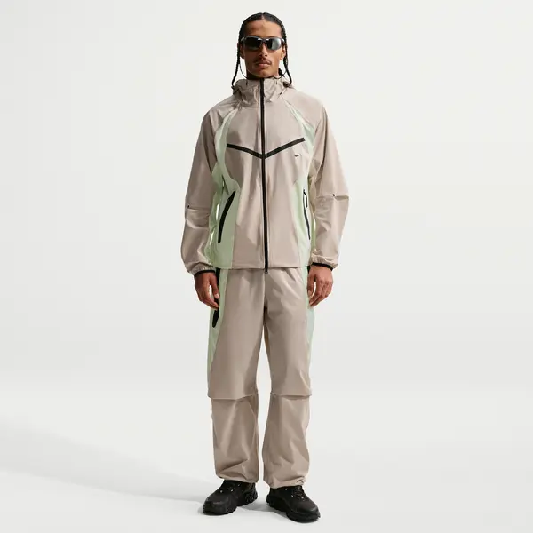 Nike Tech Dri-fit Woven Full-zip Color-block Windrunner Jacket