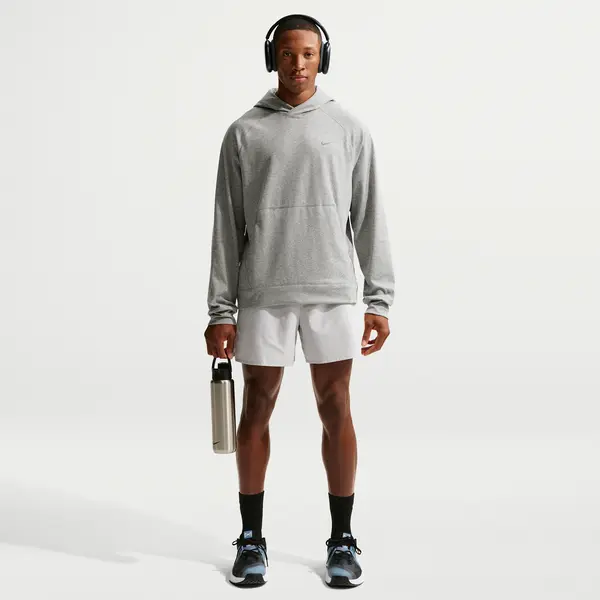 Nike Dri-fit Uv Protection Pullover Performance Hoodie - Grey