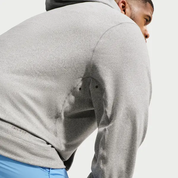 Nike Dri-fit Uv Protection Pullover Performance Hoodie - Grey