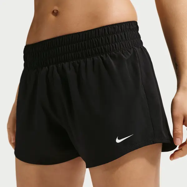 Nike One Dri-fit Mid-rise 3" Brief-lined Shorts - Black