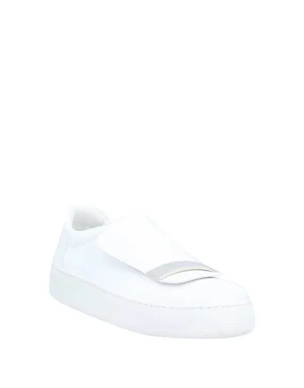 SERGIO ROSSI Embellished Leather Slip-on Sneakers