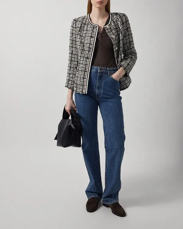 ANDIATA Polly Knit Blouse - Brown