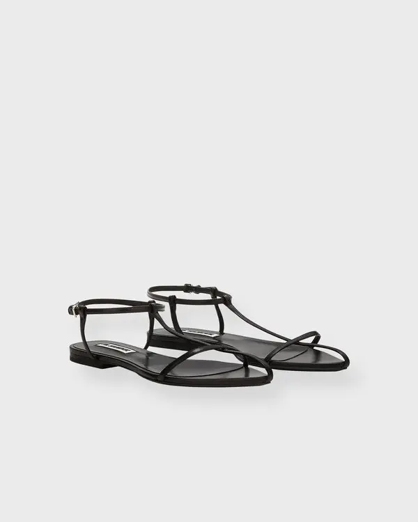 JIL SANDER Leather Strappy Sandals
