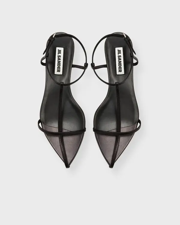 JIL SANDER Leather Strappy Sandals