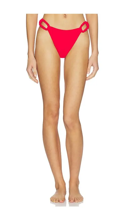 NAU BIKINIS Rope Link Bikini Bottom - Red