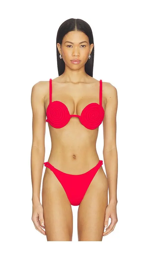 NAU BIKINIS Athens Bikini Top - Red