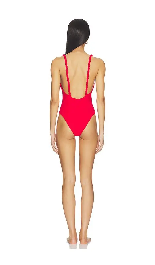 NAU BIKINIS Braided Low Back One Piece
