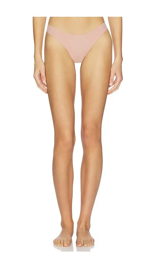 Fleur Du Mal Le Stretch Micro Multifit Thong - Tan