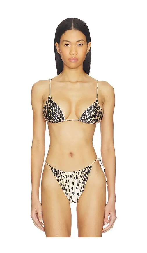 Onia Jolie Bikini Top - Tan Multi