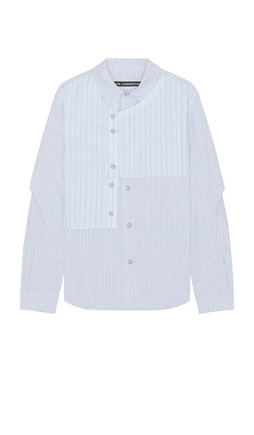 Andersson Bell Stripe Layered Shirt In Baby