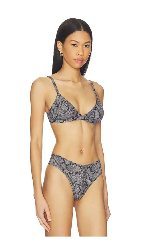 SKIMS Fits Everybody Triangle Bralette In Grey
